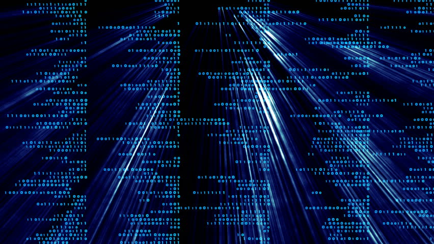 Blue Lines of Binary Code Stock Footage Video (100% Royalty-free ...