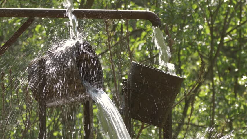 Water Falling Out of Hanging Stock Footage Video (100% Royalty-free ...