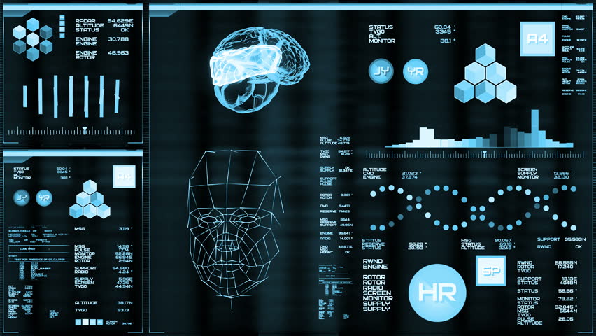 Technology Interface Computer Data Screen GUI Stockvideos ...