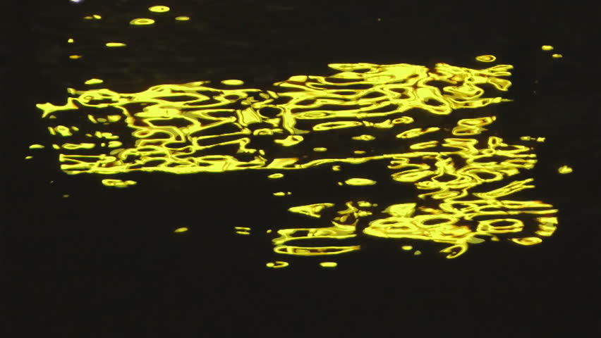 Stock video of reflection of yellow light on the | 3340832 | Shutterstock