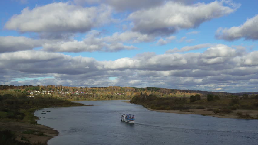 Boat on the yellow river landscape image - Free stock photo - Public ...