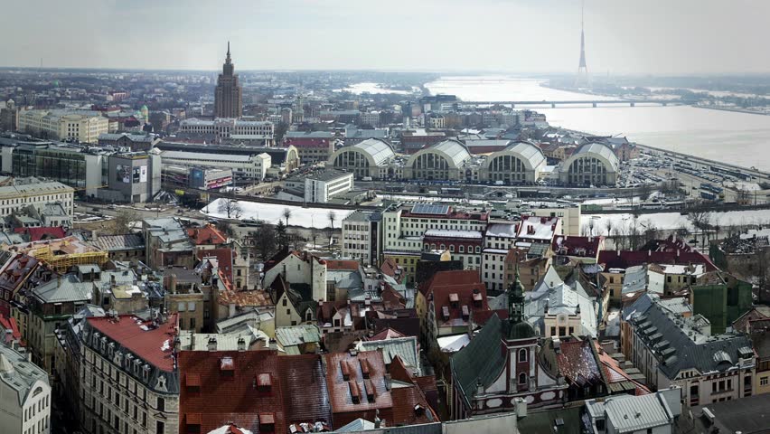 Riga, Capital of Latvia. Video Stock Footage Video (100% Royalty-free ...