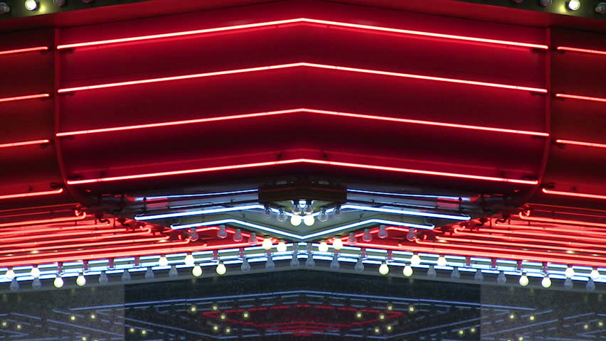 Neon and Chasing Light Marquee Stock Footage Video (100% Royalty-free ...