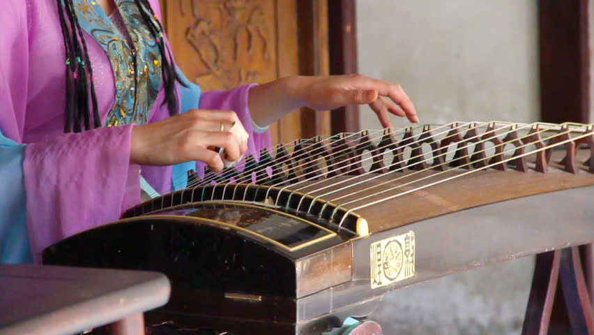 Guzheng, Chinese Instrument Stock Footage Video (100% Royalty-free ...