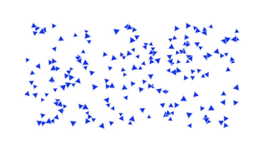 blue triangles block mosaics wall,game brick,abstract math 스톡 비디오 클립 ...