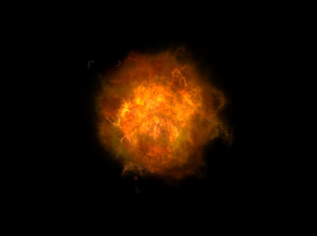 HD - Fire FX015: An Exploding Ring Of Fire Blasts Outwards (with Matte ...
