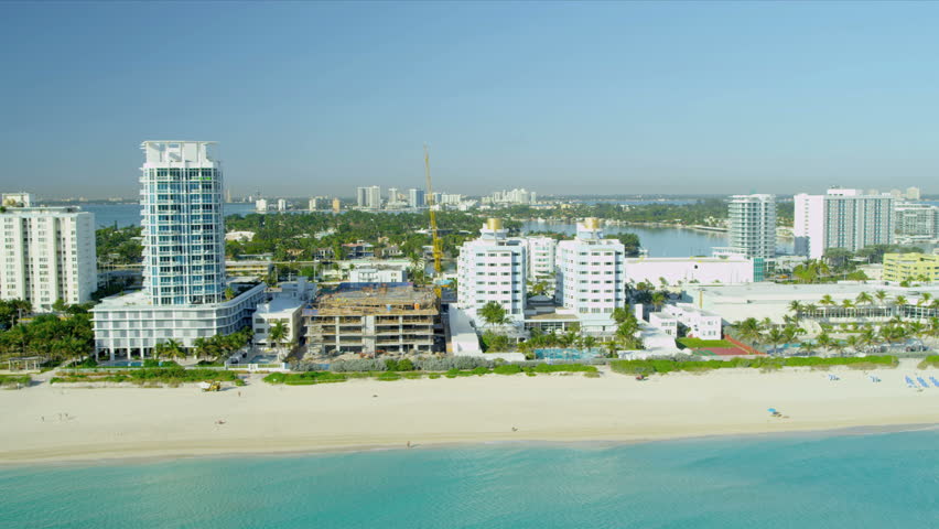 Aerial Biscayne Bay Waterfront View Stock Footage Video (100% Royalty ...