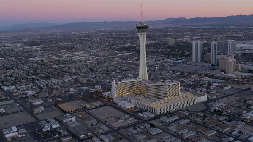Las Vegas Space Needle. Shot Of The Top Of The Space Needle In Las ...
