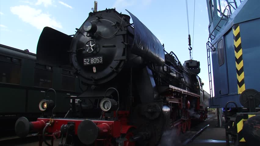 Stock video of loading a steam locomotive with coal. | 4290122 ...