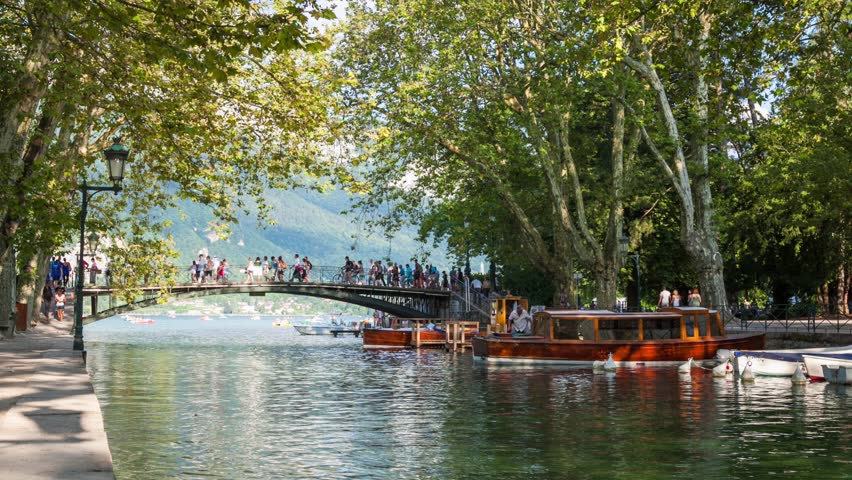 ANNECY, FRANCE - 2th JULY 2017: Lake Annecy, Annecy, French Alps ...