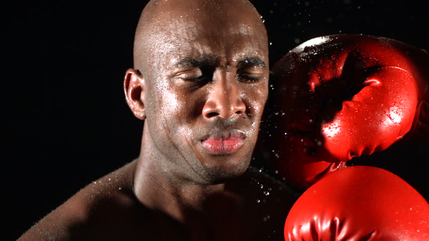 Boxer Is Punched In The Face, Slow Motion Séquences vidéo libres de ...