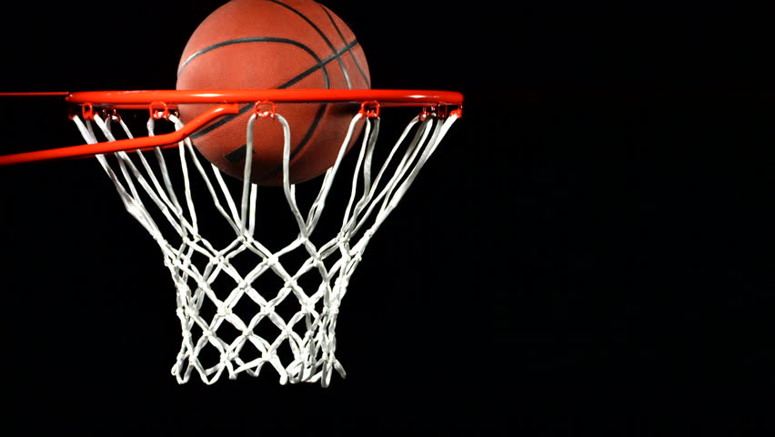 Stock video of basketball bounces on rim before falling | 4558352 ...