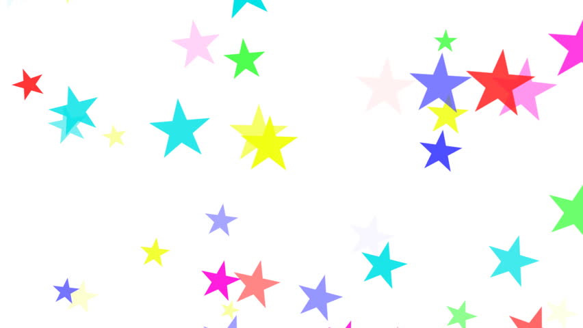 Glowing Stars Multicolor - Alpha Channel Colorful Glowing Stars Moving ...