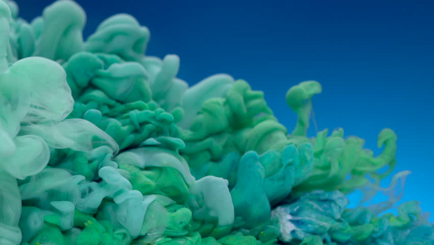 Stock video of dropping blue and green ink in | 4629452 | Shutterstock