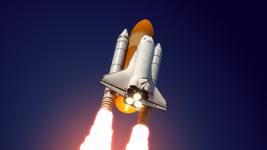 Space Shuttle Launch. 3D Animation. Stock Footage Video 7118395 ...