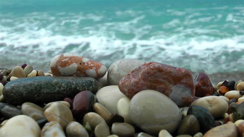 Stones Near the Seaside Stock Footage Video (100% Royalty-free) 4955342 ...