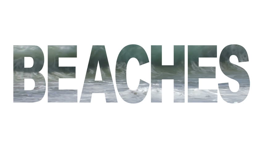 The Word Beaches with Time Stock Footage Video (100% Royalty-free ...