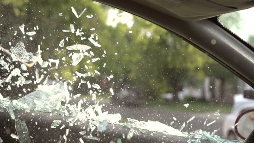 Breaking Driver Side Car Window Stock Footage Video (100% Royalty-free ...