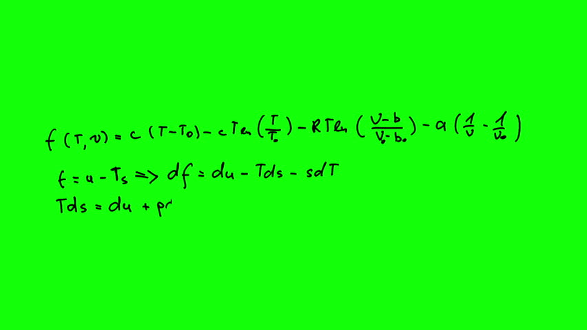 Animation of Complex Equation Appearing Stock Footage Video (100% ...