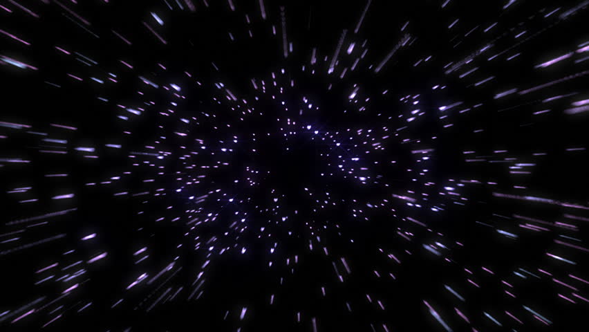 Flying Through Hyper Space With Stars Zooming Past The Camera. This Can ...