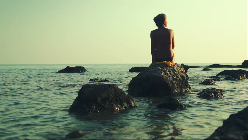Meditation at the Sea Stock Footage Video (100% Royalty-free) 5725172 ...