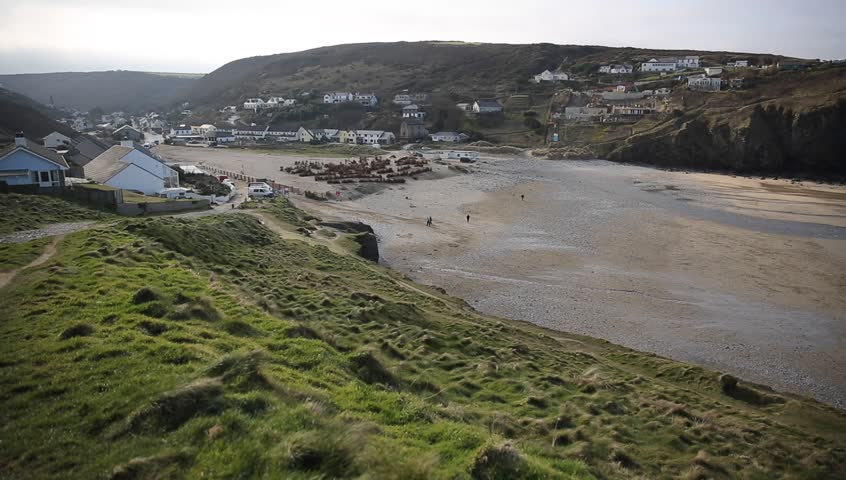 St Agnes Beach Cornwall England UK Near To Redruth And Newquay Stock ...
