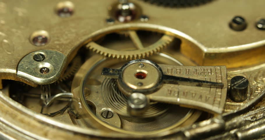 Stopwatch Mechanism Cog Macro Clock Ticking, Clockworks Concept Time ...