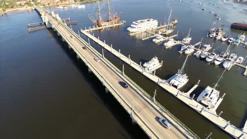 Pirate Ship and the Bridge Stock Footage Video (100% Royalty-free ...