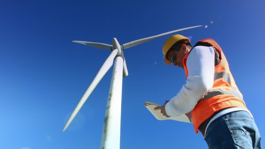 Wind Turbine Inspection Stock Footage Video (100% Royalty-free) 5997842 ...
