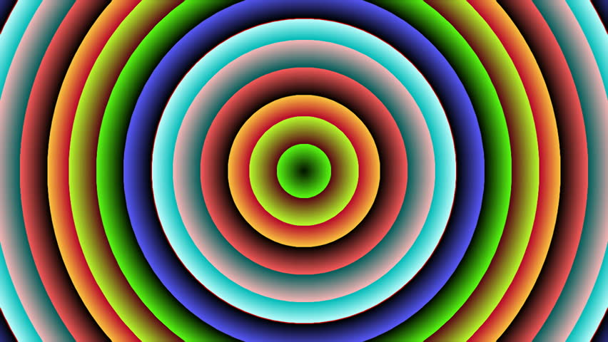 Loop Twisted Rotation - Horizontal Motion Rainbow Colors Filmati e ...