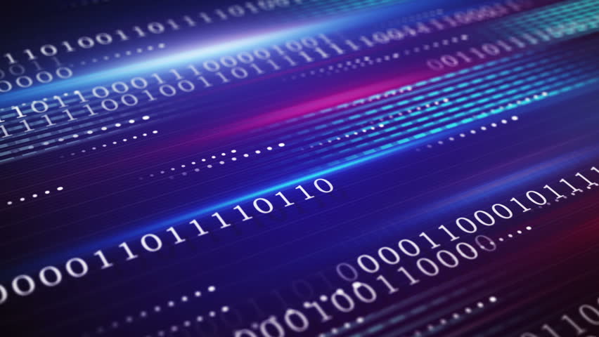 Digital Binary Code Lock. Computer Generated Seamless Loop Abstract Motion Background Stock ...