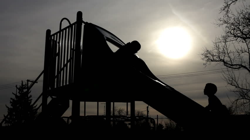 Shadows of Kids On Playground Stock Footage Video (100% Royalty-free ...