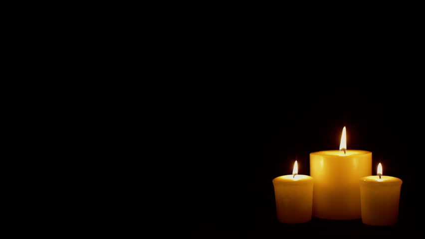 Candles, Grouped Together On Dark Background Stock Footage Video ...