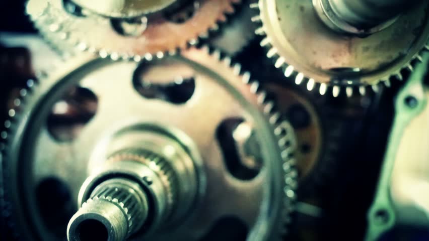 Stock video of detail of gearbox, small gears broken | 6315752 ...