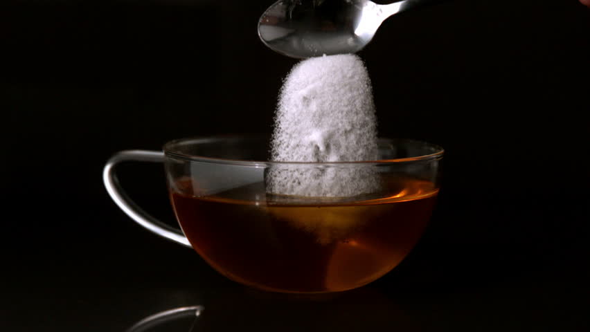 Teaspoon Pouring Sugar Into Cup Stock Footage Video (100% Royalty-free ...