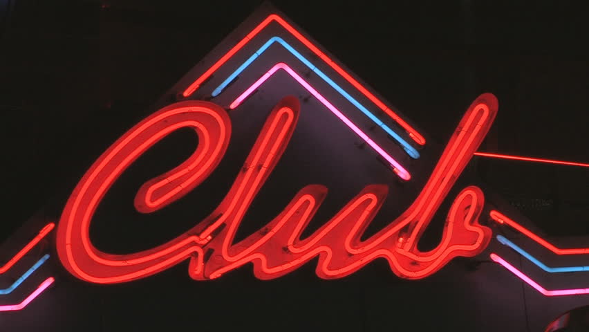 Club Sign. Club Sign with Stock Footage Video (100% Royalty-free ...