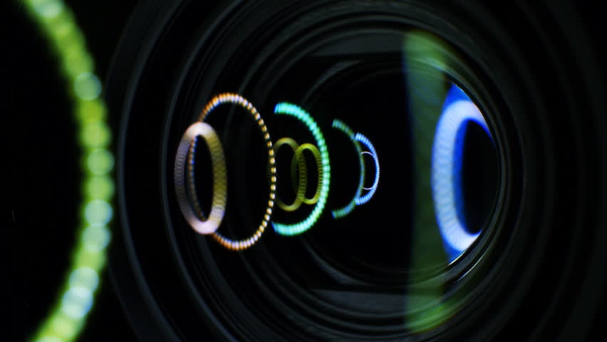 Stock video of camera lens flare closeup with laminated | 6689492 ...