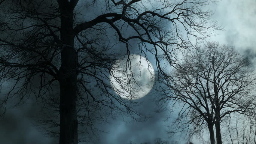 Stock Video Clip of time lapse of moon night sky. spooky | Shutterstock