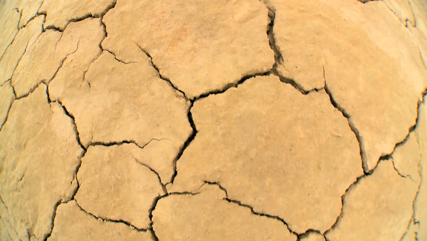 ULTRA HD 4K Closeup, Detail Of Dry Ground, Mud Barren Terrain, Concept ...