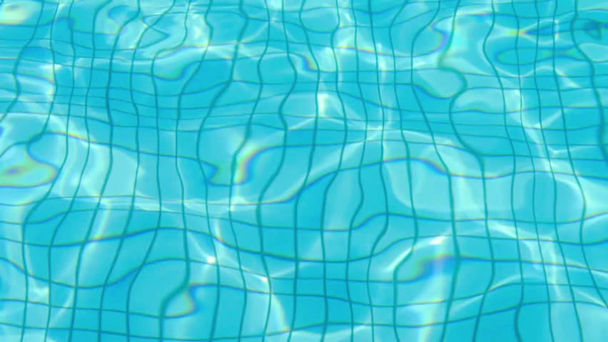 Refraction Of Sunlight In Swimming Pool Water. Animation Of Ripple ...