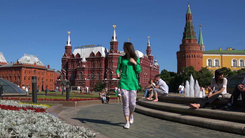 Stock video of moscow, russia - july,12 2014: tourists | 6808342 ...