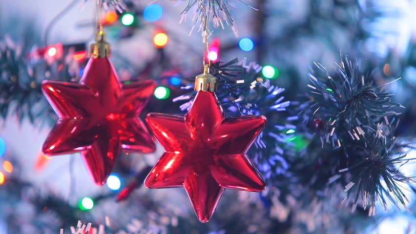 Beautifully Decorated Christmas Tree and Stock Footage Video (100% ...