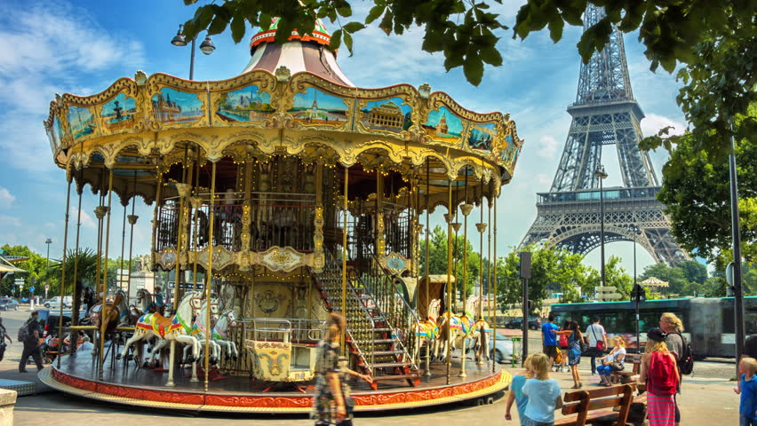 Vintage Carousel (merry Go Round) Stock Footage Video (100% Royalty ...