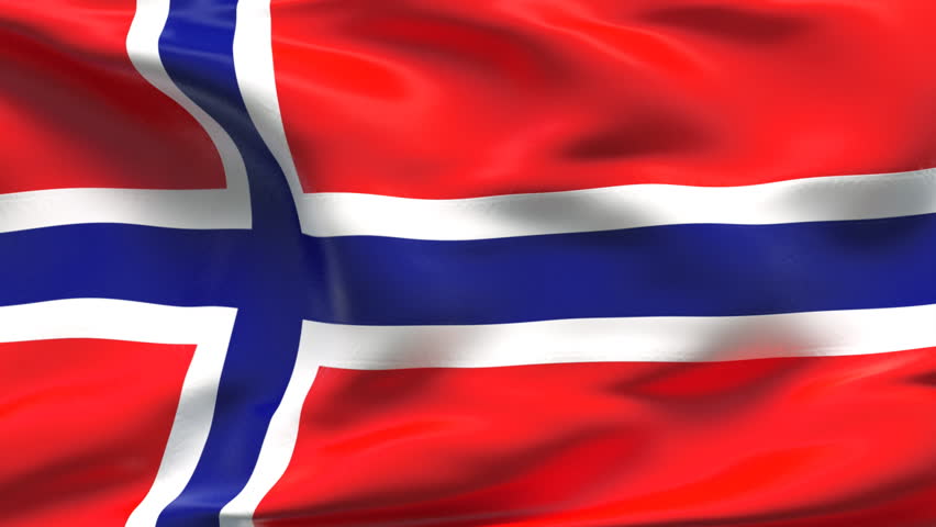 Stock video of creased norway satin flag with visible | 712312 ...