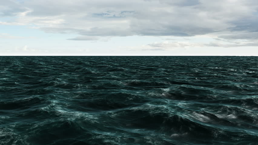 Digitally Generated Blue Ocean Moving Stock Footage Video (100% Royalty ...