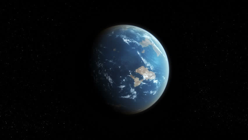Stock video of alien earth like planet rotation in | 7308772 | Shutterstock