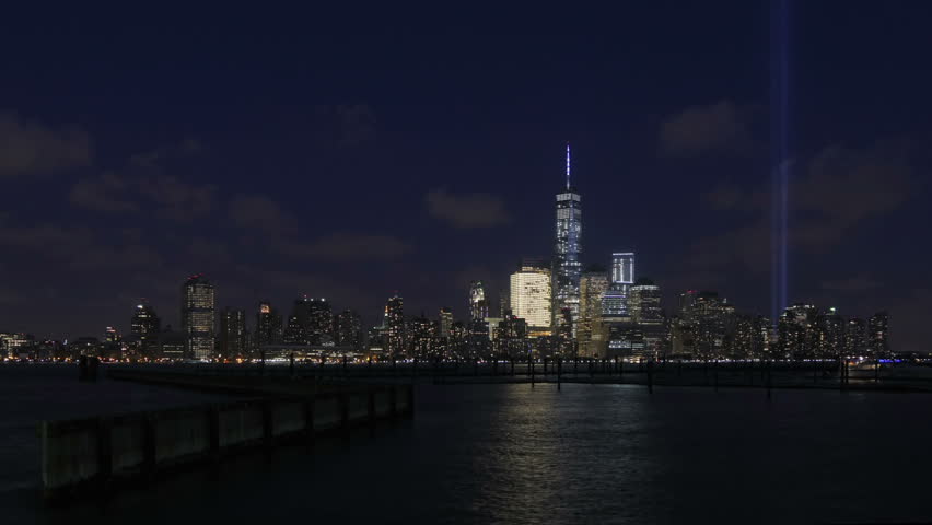 NEW YORK SEPTEMBER 10: Time- Lapse New York City Skyline With One World ...