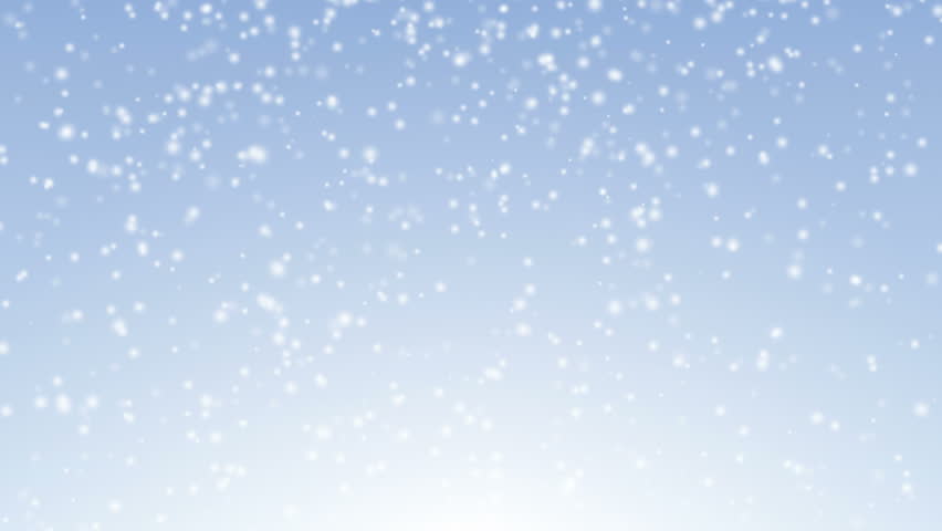 Snow Falling Loop Animation On Blue Gradient Background. Stockvideos ...
