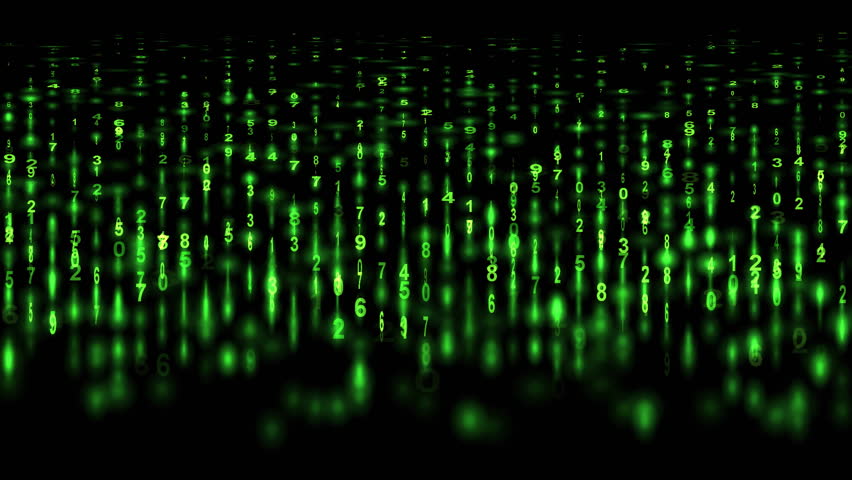 Scrolling Numbers - Matrix Style Animation Séquences vidéo libres de ...