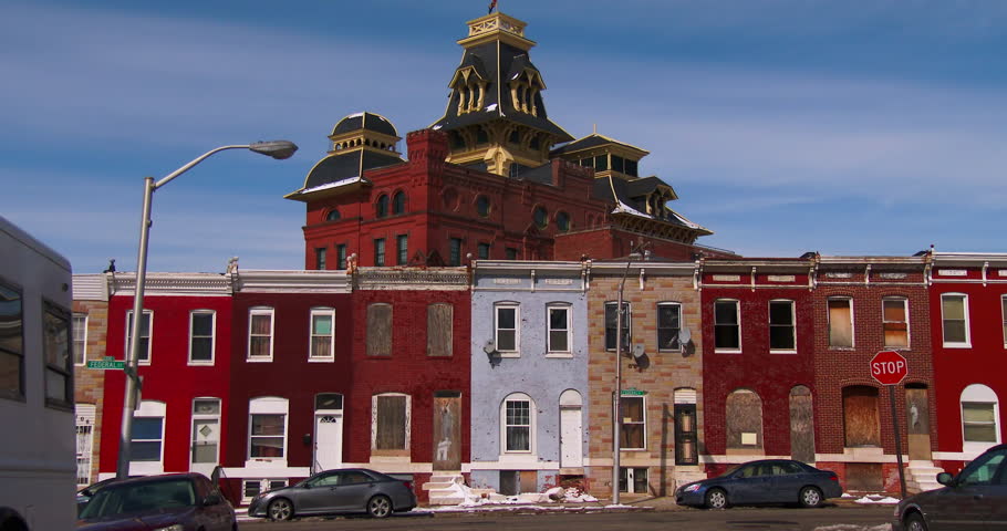 Abandoned Buildings In An American Slum. Stock Footage Video 7537276 ...